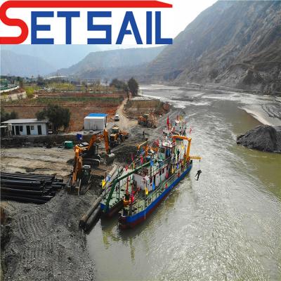 China Tecnologia Warman Rexroth Cortador hidráulico Equipamento de dragagem de sucção com estação de reforço à venda