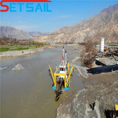 China 160m3-4000m3 Capacidade cortador de controlo hidráulico dragadora de sucção com bomba de areia subaquática à venda