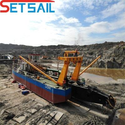 Cina 8 pollici di taglio idraulico aspiratore di dragaggio macchina di sabbia per la dragaggio profondità di 8 metri in vendita