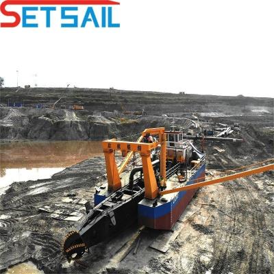Cina 8 pollici di taglio idraulico aspiratore di dragaggio macchina di sabbia per la dragaggio profondità di 8 metri in vendita