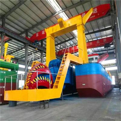 China Máquina de dragagem fluvial tipo ranhura CTS cortador hidráulico dragadora de sucção com motor Cummins à venda