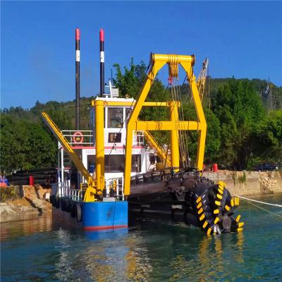 China Máquina de dragagem fluvial tipo ranhura CTS cortador hidráulico dragadora de sucção com motor Cummins à venda