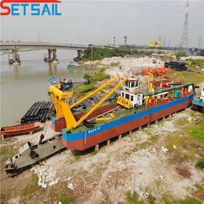Cina Larghezza totale 5,5 metri Personalizzato realizzato in 8 pollici River Sand Dredger in vendita