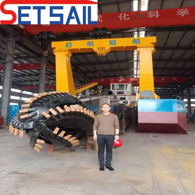 China Rexroth Hydraulic System Cutter Suction Dredging Machine with Underwater Pump and Water Flow Meter for sale