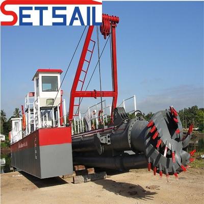 China Dredger de sucção de 8 polegadas para areia do rio Alimentado por Cumins 230kw motor principal à venda