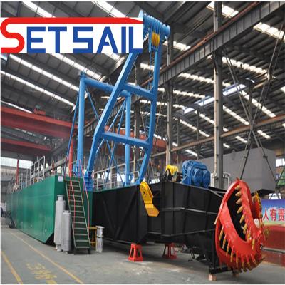 China Dredger de sucção de 8 polegadas para areia do rio Alimentado por Cumins 230kw motor principal à venda