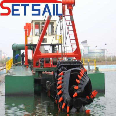 China Dredger de sucção de 8 polegadas para areia do rio Alimentado por Cumins 230kw motor principal à venda