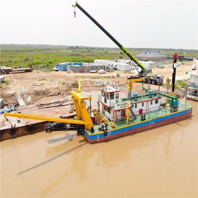 China 8 m bis 30 m Baggertiefe Kleingröße Schneider Absaugung Fluss Sandbagger zum Baggen von Seen zu verkaufen