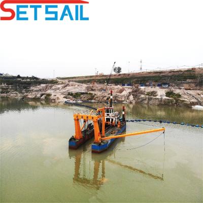 China 6 inch diesel aangedreven rivier zand bagger met snijkop en Shijiazhuang zandpomp Te koop
