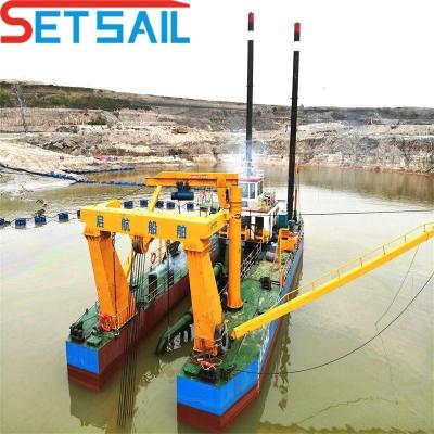 China 6 inch diesel aangedreven rivier zand bagger met snijkop en Shijiazhuang zandpomp Te koop
