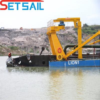 Cina Scavatrice a pompa solida da 6 pollici con flusso d'acqua di 450 m3 e larghezza totale di 3,2 metri in vendita