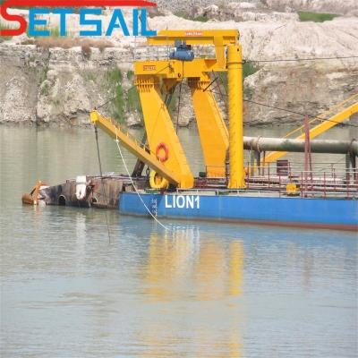 Cina Scavatrice a pompa solida da 6 pollici con flusso d'acqua di 450 m3 e larghezza totale di 3,2 metri in vendita
