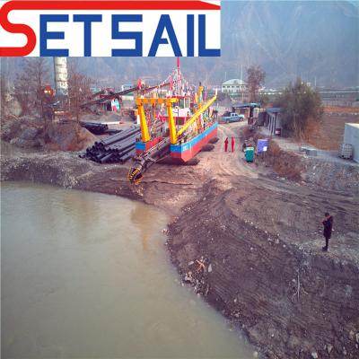 China Verkopen Diesel motor Power Cutter Zuig modder dredger met ABB elektrisch apparaat Te koop