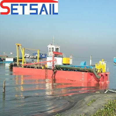 Cina Xinhong Hydraulic Winch Cutter Suction Dredger con misuratore di flusso d'acqua e motore Cummins in vendita