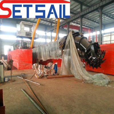 China Diesel cutter Zuigersanddroger met onderwaterpomp 7000m3 Waterstroom CTS Slot Type Te koop