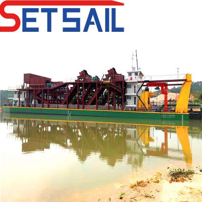 China 7000m3 Cutter Suction Dredger met Cutter Head Diameter van 2200mm en Clear Water Flow Te koop