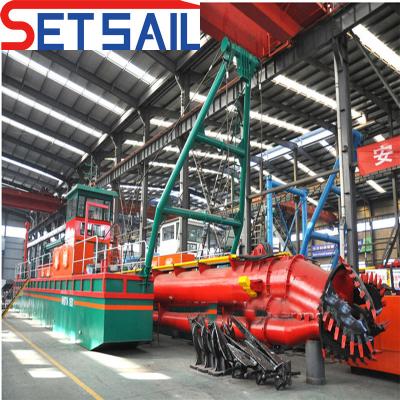 China Dredger de sucção de motor a diesel com diâmetro de cabeça de corte de 2350 mm à venda