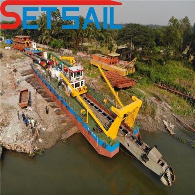 China 736kw motor auxiliar movido por ciclone tipo 28 polegadas cortador sucção de areia dragadora para rio à venda