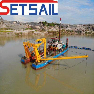 China Dieselmotor type QHCSB-12 Volledige schuurzuiger droogsandboot voor rivierdredger Te koop