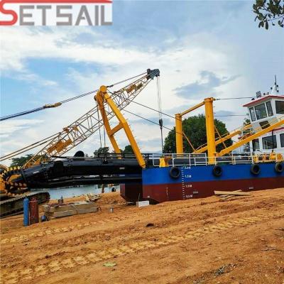 Cina 16 mm Pronta piastra taglia aspirazione dragaggio sabbia e fango barca con pompa subacquea QHCSB-17 in vendita