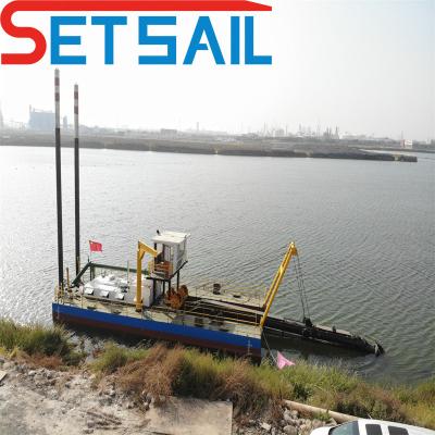 Cina Motore Diesel 12 mm a piastra inferiore 10 pollici Cutter Suction Boat con pompa idraulica AEHKI-34 in vendita