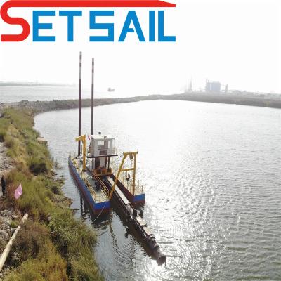 Cina Motore Diesel 12 mm a piastra inferiore 10 pollici Cutter Suction Boat con pompa idraulica AEHKI-34 in vendita