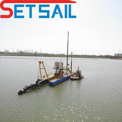 Cina Motore Diesel 12 mm a piastra inferiore 10 pollici Cutter Suction Boat con pompa idraulica AEHKI-34 in vendita