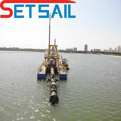 Cina Motore Diesel 12 mm a piastra inferiore 10 pollici Cutter Suction Boat con pompa idraulica AEHKI-34 in vendita