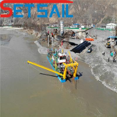 Cina Motore Diesel 12 mm a piastra inferiore 10 pollici Cutter Suction Boat con pompa idraulica AEHKI-34 in vendita