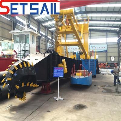 Cina Motore diesel tipo Siemens PLC Cutter Suction Dredging Sand Machine per la sabbia fluviale in vendita