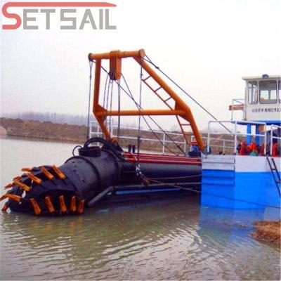 Cina Siemens PLC Motore Diesel Power Dredger di sabbia fluviale con testa di taglio e materiali in vendita