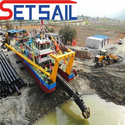 Cina 500m3 Pompina di sabbia taglia aspiratore di fango dragatore per ciclone di pesante carica fluviale e cambio in vendita