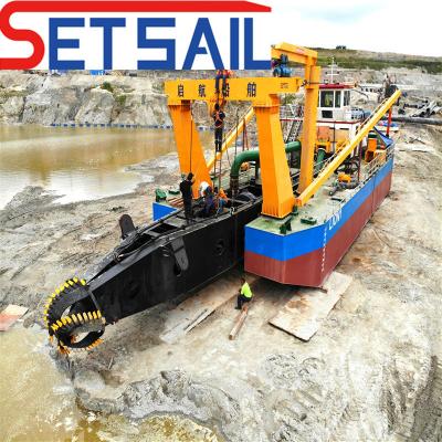 Cina Scavatrice di sabbia a aspirazione da 18 pollici con controllo idraulico e motore Cummins Weichai in vendita