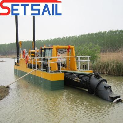 Cina Piccolo taglio aspiratore dragaglio di sabbia Cummins Weichai Motore idrociclone Tipo ciclone in vendita