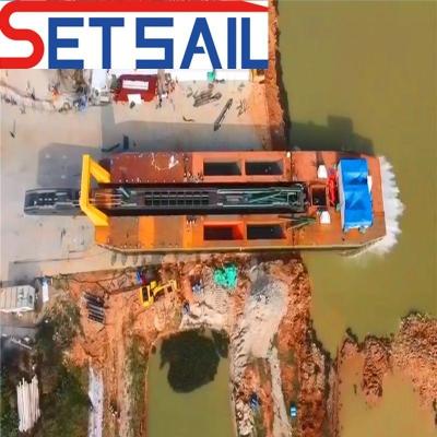 Cina Cummins Motore diesel azionato 24 pollici Cutter Suction Dredging Machinery per il fango di sabbia di fiume in vendita