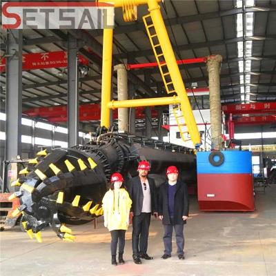 中国 高容量QH-D119 カッター 吸砂砂掘削船 6000 M3/Hr 迅速な輸送 販売のため