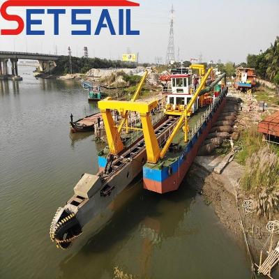 Cina Dredger ad aspirazione con sistema Siemens PLC e flusso d'acqua di 6000 metri cubi all'ora in vendita