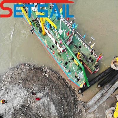 Cina 70 Paesi' Set Sail Cutter Suction Dredger con distanza di scarico di 100m-6000m in vendita