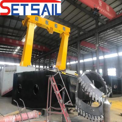 中国 バングラデシュの掘削ソリューション 5000m3 カッター 吸い込み掘削機 カミンズディーゼルエンジン 販売のため