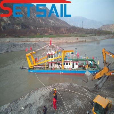 Cina Profondità di dragaggio 0,5-30 metri Siemens PLC System Mining Gold Cutter Suction Sand Dredger in vendita