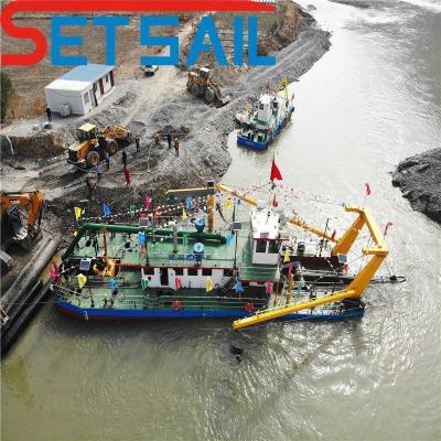 Cina Profondità di dragaggio 0,5-30 metri Siemens PLC System Mining Gold Cutter Suction Sand Dredger in vendita