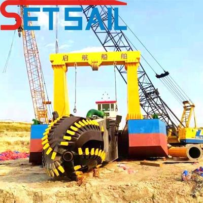 Cina 6 chilometri Distanza massima di scarico Dredger di taglio di dragaggio Dredger di aspirazione per il funzionamento in vendita