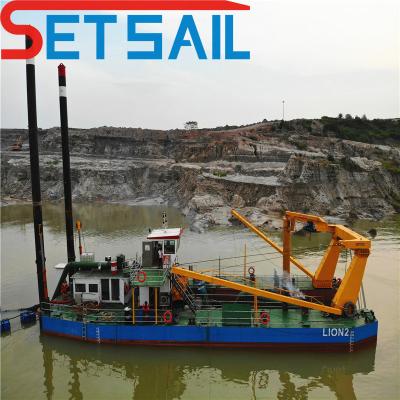 Cina 2.2m profondità Full Automatic Cutter Suction Mud Dredger Nave per il dragaggio di sabbia fluviale in vendita