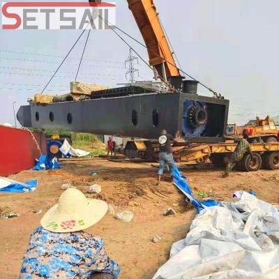 Cina Dredger di sabbia fluviale a doppio motore diesel con certificazione ISO Lunghezza totale 17 M-60 M in vendita