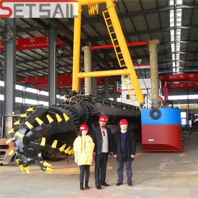 Cina Sistema di controllo idraulico Motore diesel Motore di taglio di potenza aspiratore di sabbia con ciclone in vendita
