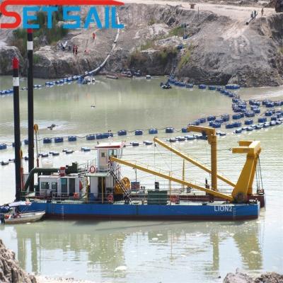 Cina Dredger ad alta profondità di dragaggio, aspiratore con motore diesel e costruzione durevole in vendita