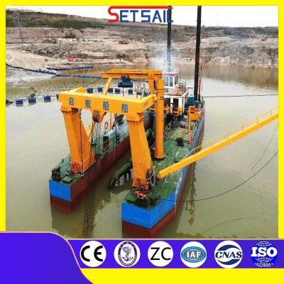 China Cumins. Cat Diesel Mini Dredge Dredging Machine with Hydraulic Winch and Spud Carrier for sale