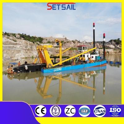 China Ladder Shape Square or Round Shape Cutter Suction Set Sail CCS Mining Equipment Dredger for sale
