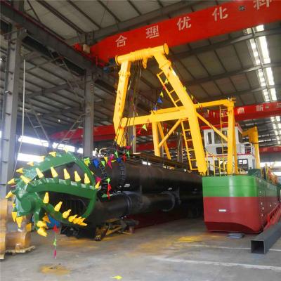 China Máquina de diesel, cortadora anfíbia, dragadora de sucção com guincho hidráulico e porta-espuma à venda