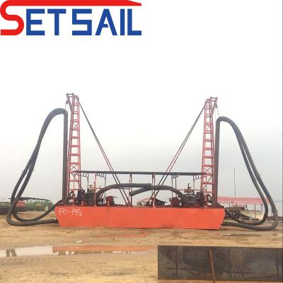 Cina Dredger per l'estrazione della sabbia a getto idraulico completo su misura con motore Cummins/Weichai in vendita